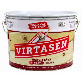 Virtasen legendaarinen 4 Öljyn Maali 10l Musta I Pintavari.fi